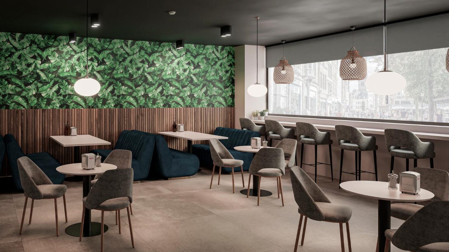 Descubre los mejores diseños de cafeterías modernas